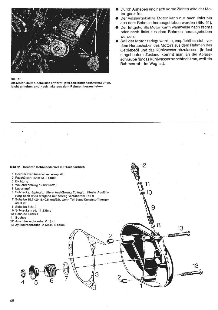 Hercules Teile Liste - Motoren